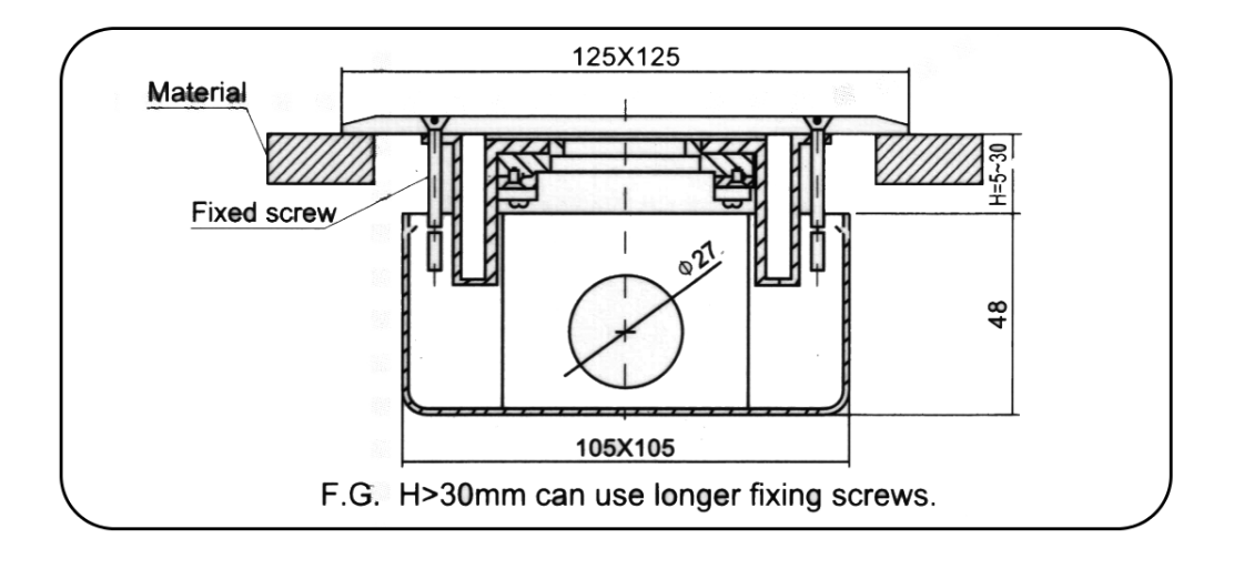Stainless steel Floor Socket – Frame (include metal box) – Multimatra ...